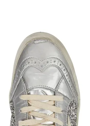 GOLDEN GOOSE Mid Star Panelled Glittered Sneakers