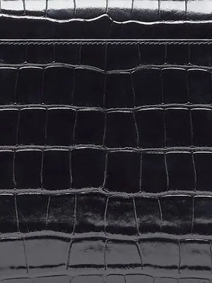 Balenciaga Hourglass Flat Pouch With Flap Crocodile Embossed