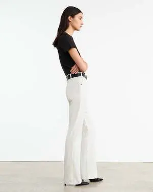 NILI LOTAN Joan High-rise Slim Straight Leg Jeans - Cream