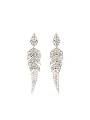 Stephen Webster 18kt White Gold Diamond Drop Earrings - Silver