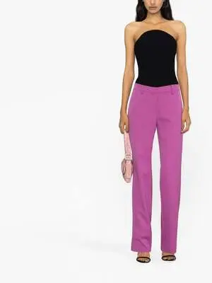 Magda Butrym Straight-leg Wool Trousers - Pink