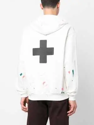 PLACES+FACES Paint-spatter Ogo Hoodie