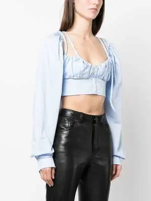 Ottolinger Cropped Button-fastening Blouse