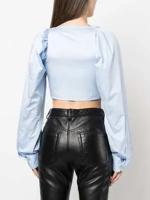 Ottolinger Cropped Button-fastening Blouse