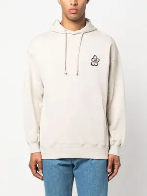 Camper Floral Print Cotton Hoodie