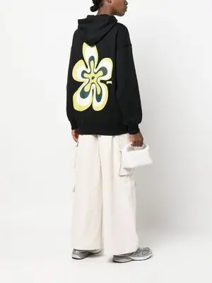 Camper Floral Print Cotton Hoodie