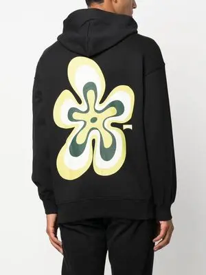 Camper Floral Print Cotton Hoodie