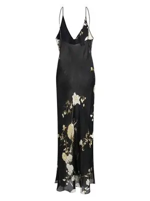 Carine Gilson Floral-print Maxi Camisole Dress