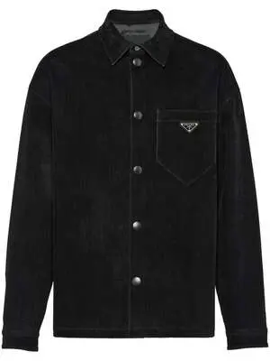 Prada Triangle-logo Cotton Shirt