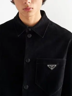 Prada Triangle-logo Cotton Shirt