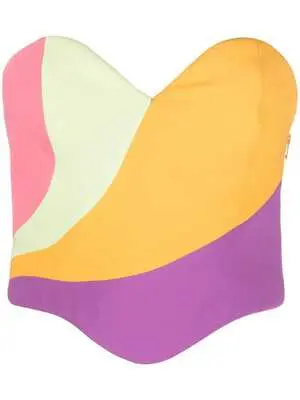 Moschino Colour-block Bustier Top