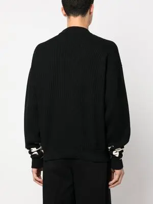 Gcds Ribbed Knit Logo Jumper