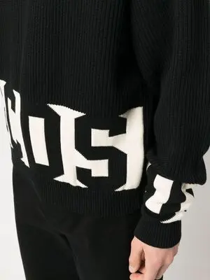 Gcds Ribbed Knit Logo Jumper