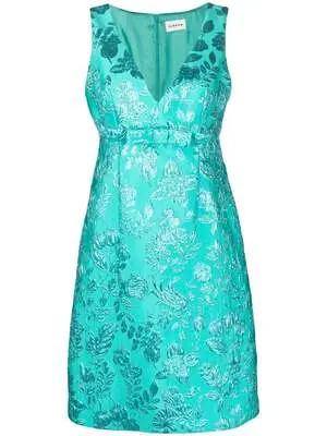 P.a.r.o.s.h Floral-embroidered Minidress