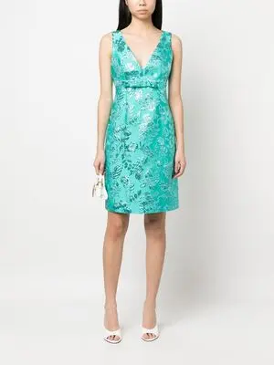 P.a.r.o.s.h Floral-embroidered Minidress