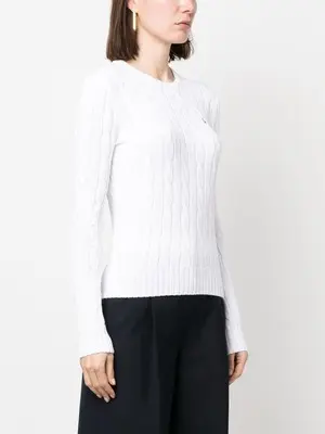 Polo Ralph Lauren Julianna Cable-knit Jumper - White