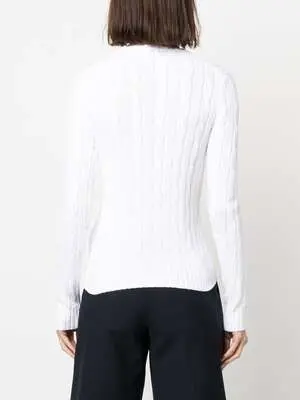 Polo Ralph Lauren Julianna Cable-knit Jumper - White