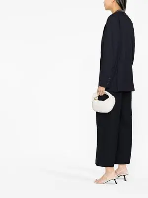 Fabiana Filippi Contrast-collar Double-breasted Blazer