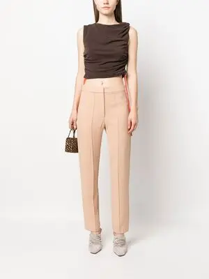 Alex Perry Pleated Straight-leg Trousers