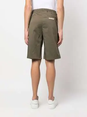 BARROW Logo-patch Bermuda Shorts - Green