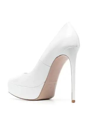 LE SILLA Uma 130mm Platform Pumps - White