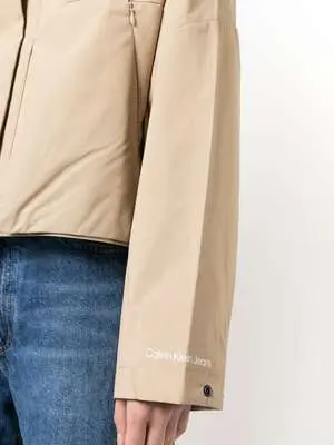 Calvin Klein Drawstring Hood Rain Jacket