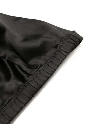 MAISON CLOSE Silk Triangle Cup Bra - Black