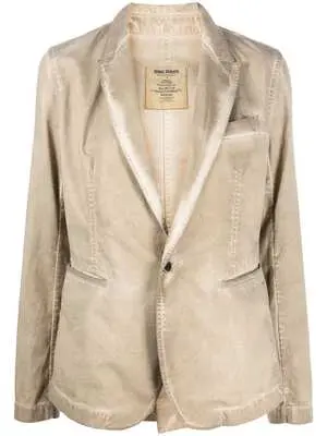 UMA WANG Jane Contrast-stitch Blazer - Neutrals