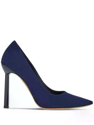 FERRAGAMO 105mm Suede Stiletto Pumps