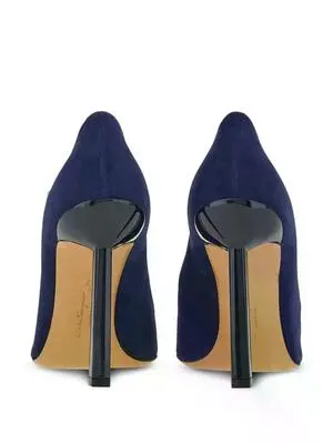 FERRAGAMO 105mm Suede Stiletto Pumps