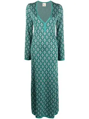 PAULA Malaya Jacquard Maxi Dress