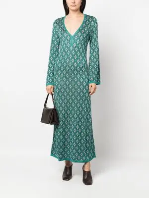 PAULA Malaya Jacquard Maxi Dress