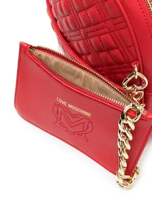 Moschino Quilted Faux-leather Backpack