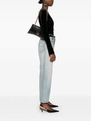 Balenciaga Small Crush Shoulder Bag - Black