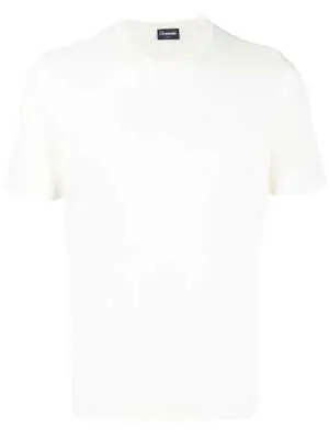 DRUMOHR Cotton Crew-neck T-shirt - Neutrals