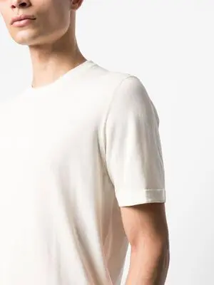 DRUMOHR Cotton Crew-neck T-shirt - Neutrals