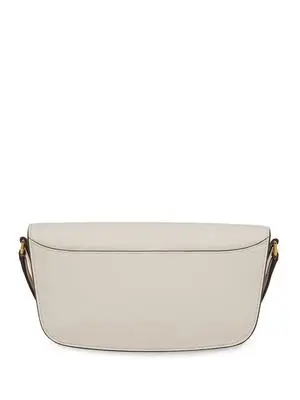 FERRAGAMO Trapezio Leather Shoulder Bag - Neutrals