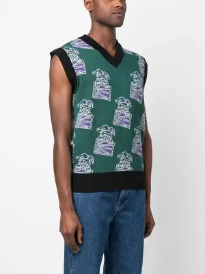RASSVET Clown-intarsia Knitted Vest