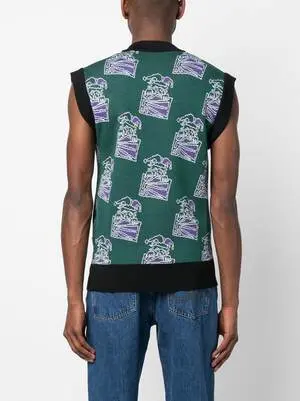 RASSVET Clown-intarsia Knitted Vest
