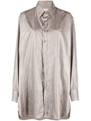 MAISON MARGIELA Oversized Long-sleeve Shirt - Grey