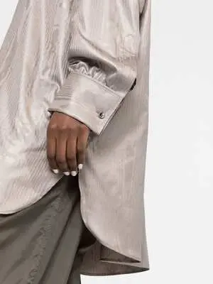 MAISON MARGIELA Oversized Long-sleeve Shirt - Grey