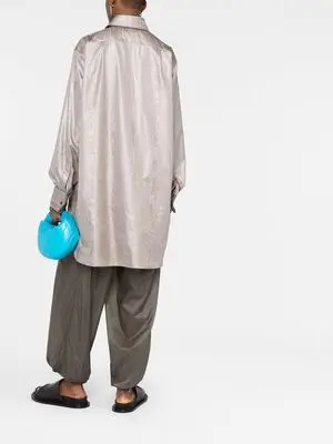 MAISON MARGIELA Oversized Long-sleeve Shirt - Grey