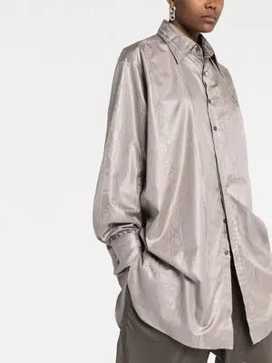 MAISON MARGIELA Oversized Long-sleeve Shirt - Grey