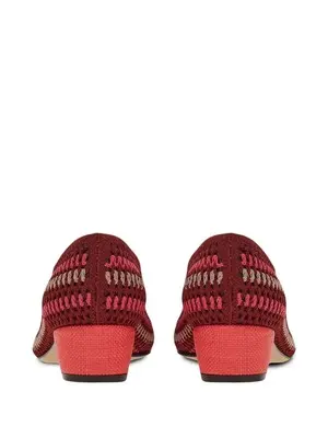 FERRAGAMO Vara Bow 30mm Crochet Pumps