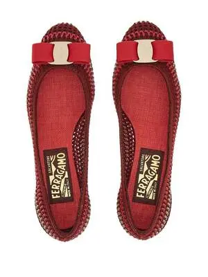 FERRAGAMO Vara Bow 30mm Crochet Pumps