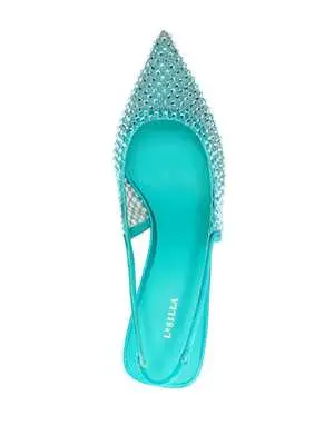 LE SILLA Gilda 70mm Slingback Pumps - Blue