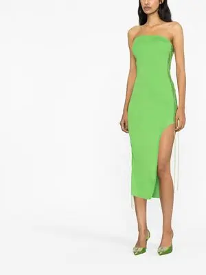 Giuseppe Di Morabito Lace-up Midi Dress
