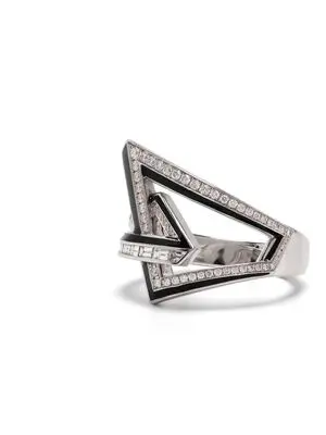 Stephen Webster 18kt White Gold Vertigo Obtuse Diamond Ring