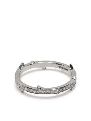 Stephen Webster 18kt White Gold Thorn Diamond Ring - Silver