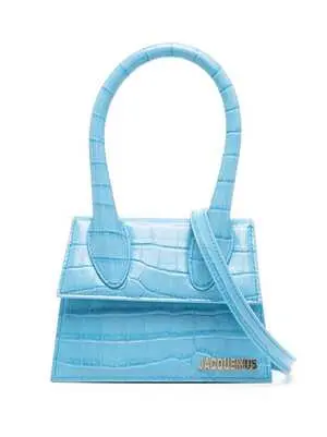 Jacquemus Le Chiquito Crocodile-embossed Tote Bag